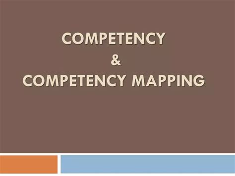 PPT Competency Competency Mapping PowerPoint Presentation Free Download ID 5524127