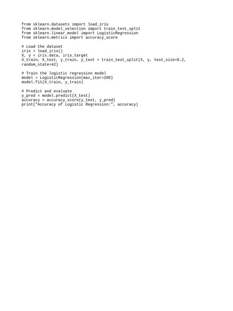 Machine Learning Logistic Regression Pdf