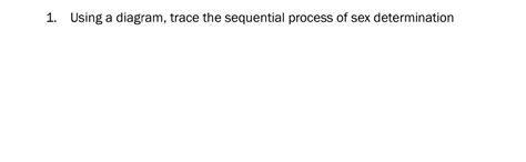 Solved 1 Using A Diagram Trace The Sequential Process Of Chegg Com