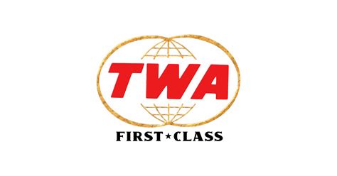 Vintage Metallic Style Twa Logo First Class Twa T Shirt Teepublic