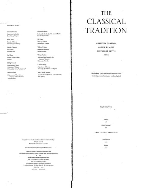 The Classical Tradition Eds Anthony Gra Pdf