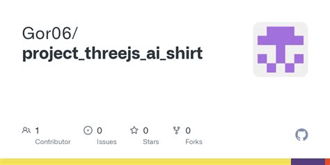 GitHub Gor06 Project Threejs Ai Shirt