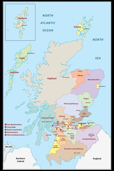 Scottish Large World Political Wall Map