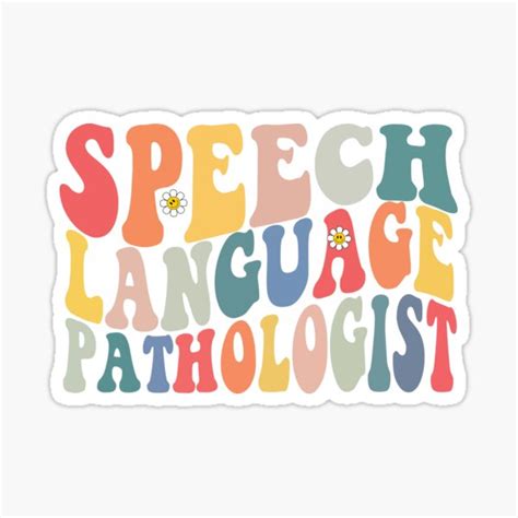 Slp Retro Speech Therapy Speech Language Pathologist Therapist Sticker For Sale By Bihi14
