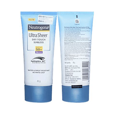 Buy Neutrogena Neutrogena Ultra Sheer Dry Touch Sunblock Sunscreen Spf