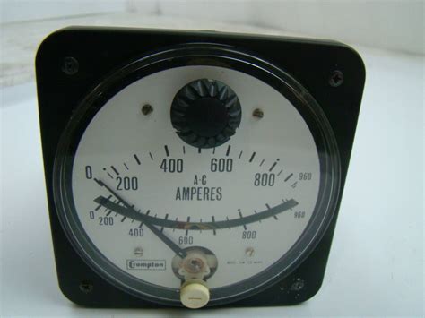 Crompton 0 960 Range Analog Ammeters Switchboard Meter 077 16f Joseph