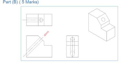 solved create partial auxiliary views of the parts given in