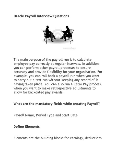 Oracle Payroll Interview Questions Pdf Payroll Cheque