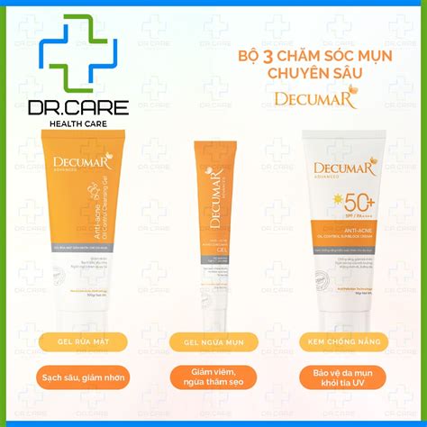 ChÍnh HÃng Decumar Advanced Gel Ngừa Mụn Thâm Gel Rửa Mặt Giảm