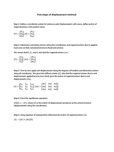 Pdf Five Steps Of Displacement Method Dokumen Tips