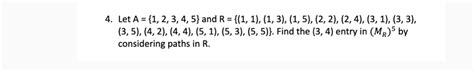Solved Discrete Math Please Help Let A 12345 ﻿and
