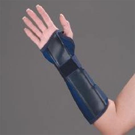 Deroyal Canvas Wrist Splint With Foam Tricot Lining Blue 8 Right