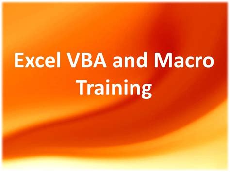 Master Excel Vba And Automate Your Tasks