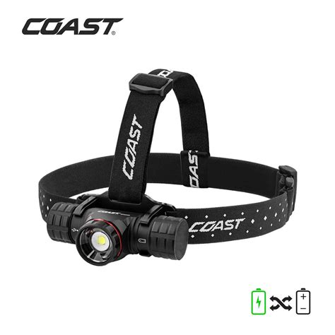 Linterna Dual De Cabeza Xph34r Negra Coast Toho Outdoor