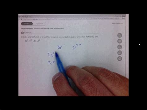 Binary Ionic Compounds Formulas