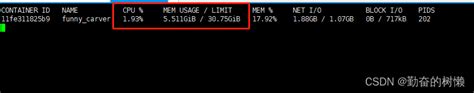 docker容器cpu或内存使用率超过指定值就重启的脚本 docker限制cpu和内存 重启策略 csdn博客