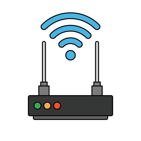 Modern Wi Fi Router Icon Wireless Network Vector 26729644 Vector Art At Vecteezy