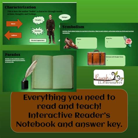 A Retrieved Reformation Short Story Unit By Raughs Ela Resources