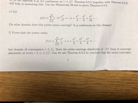 Solved Will Help In Answering This Use The Weierstrass