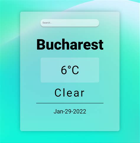 GitHub Steffegit React Weather App Weather App Made In React Using