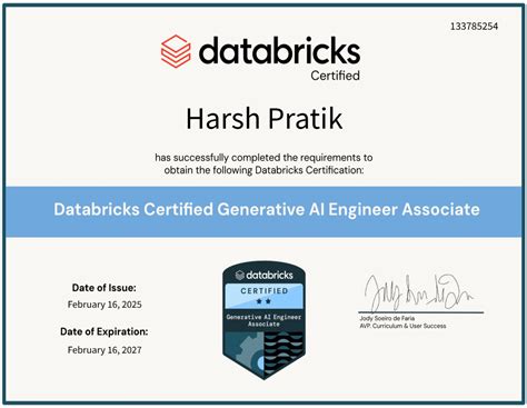 harsh pratik on linkedin ai databricks generativeai