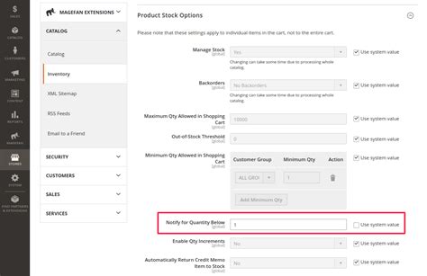 Magento 2 Notify For Quantity Belowemail Notification