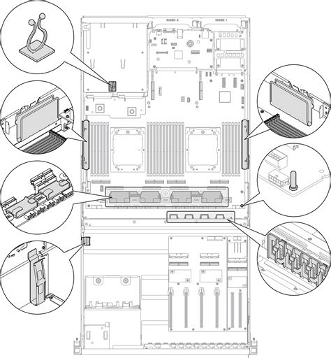 4 Dw Gpu 型号的线缆布放 Thinksystem Sr675 V3 Lenovo Docs