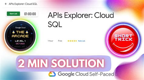 Apis Explorer Cloud Sql Gsp423 Shorttrick Youtube