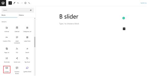 show b slider bplugins
