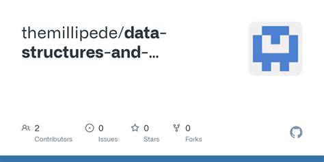 Github Themillipede Data Structures And Algorithms