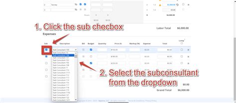 Subconsultant Expenses Squava Support