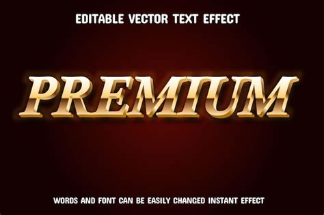 Premium Vector | Vector text effect editable premium
