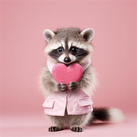 Premium Photo Cute Happy Racoon