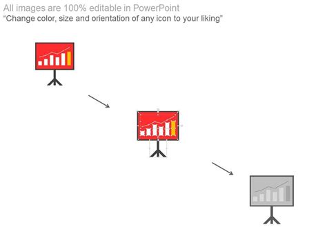 Board With Bar Graph For Financial Analysis Powerpoint Slides