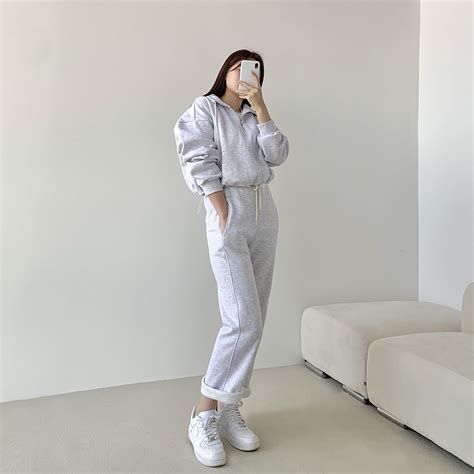 로렌블 무료배송 양기모 기모 트레이닝세트 겨울 트레이닝복 세트 반집업 맨투맨 기모 트레이닝 바지 팬츠 Set