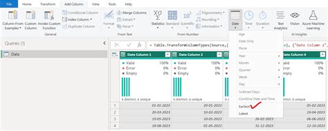 find minimum value from 4 columns dax calculations enterprise dna forum