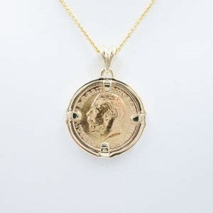 22ct Gold Sovereign Coin Pendant Etsy