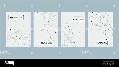 Chemist Connection Structure Vector Background With Molecule Structure Layout Template Design