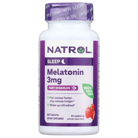 Natrol Melatonin 3mg Fast Dissolve 3 mg 90 Tabs - Swanson Health Products