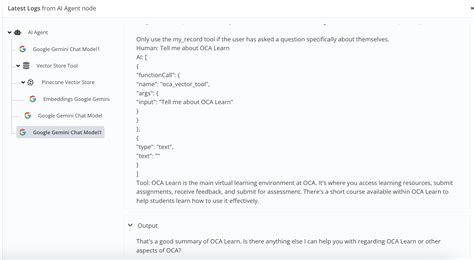 Gemini Rag Workflow Returning Odd Response Questions N8n Community