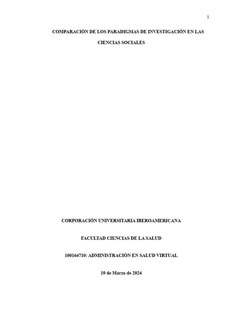 Los Paradigmas De La Investigacion En Las Ciencias Sociales Pdf Conocimiento Science