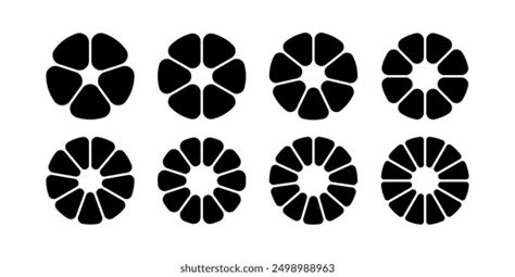 Circle Division Infographic Icon Set Pie Stock Vector Royalty Free 2496326975 Shutterstock