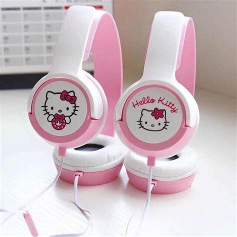 New Over The Ear Headphones Fashion Hello Kitty Ay 9 35mm Headsets