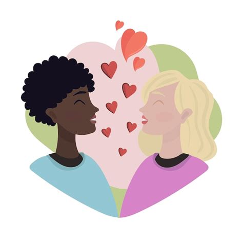 Premium Vector Happy Couple Laughing Flat Illustration In Cartoon Style