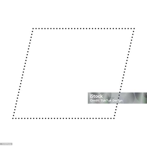 Parallelogram 기호 점선 모양 벡터 아이콘 창조적 인 그래픽 디자인 Ui 요소 0명에 대한 스톡 벡터 아트 및 기타 이미지 0명 개념 개념과 주제 Istock