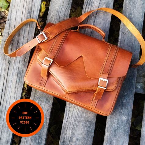 Briefcase Pattern Leather Briefcase Template Leather Bag Pattern