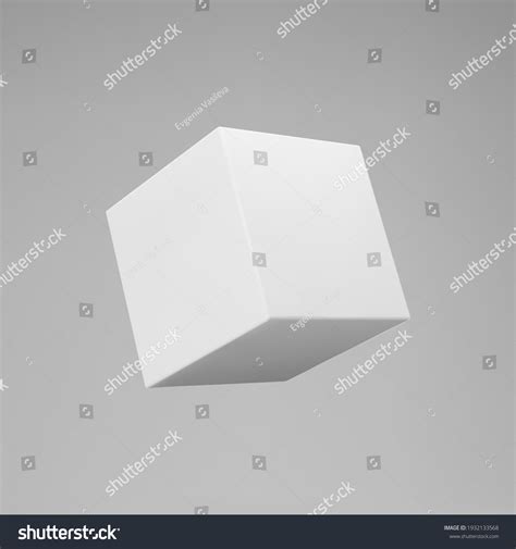 White 3d Modeling Cube Perspective Isolated Stock Vector Royalty Free 1932133568 Shutterstock