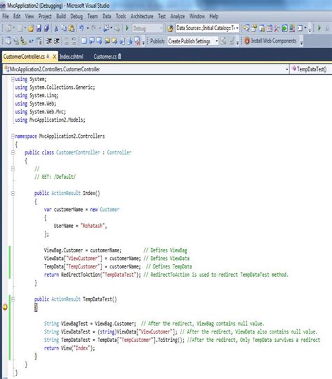 Various Ways To Pass Data From Controller To View In Mvc 4