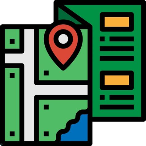 دانلود آیکون جی پی اس استایل خطی رنگی با فرمت Png