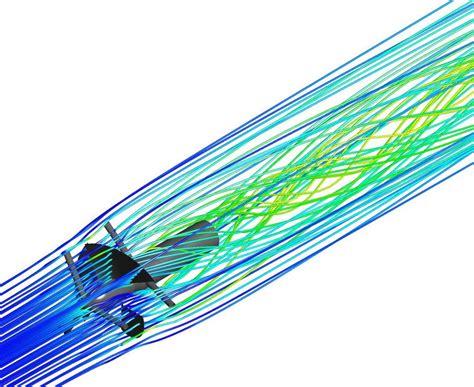 Normalized Velocity Along Streamlines Within The Turbine Domain